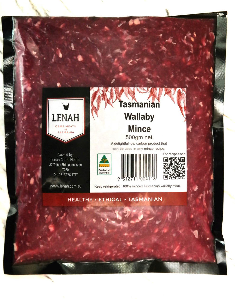 Wallaby Mince 500gm – Lenah Game Meats